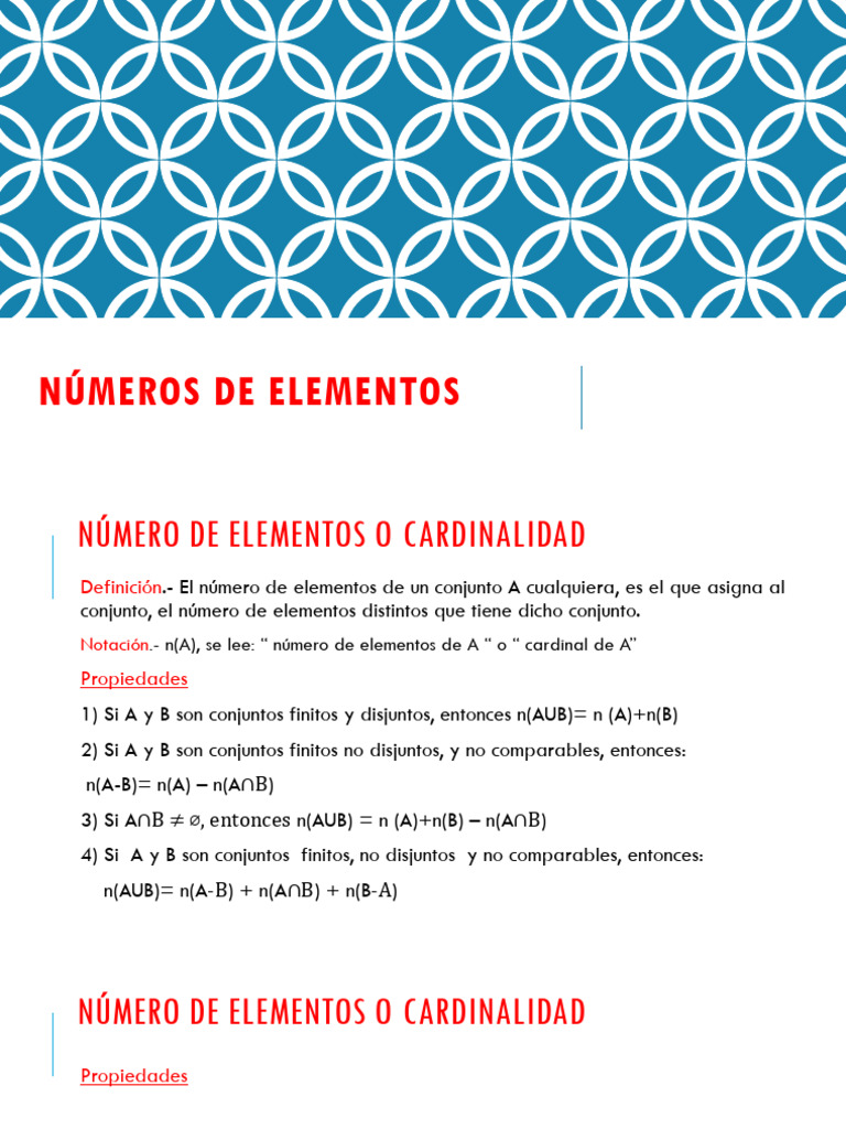 Cardinalidad de Conjuntos: Definición y Ejemplos | PDF | Conjunto ...