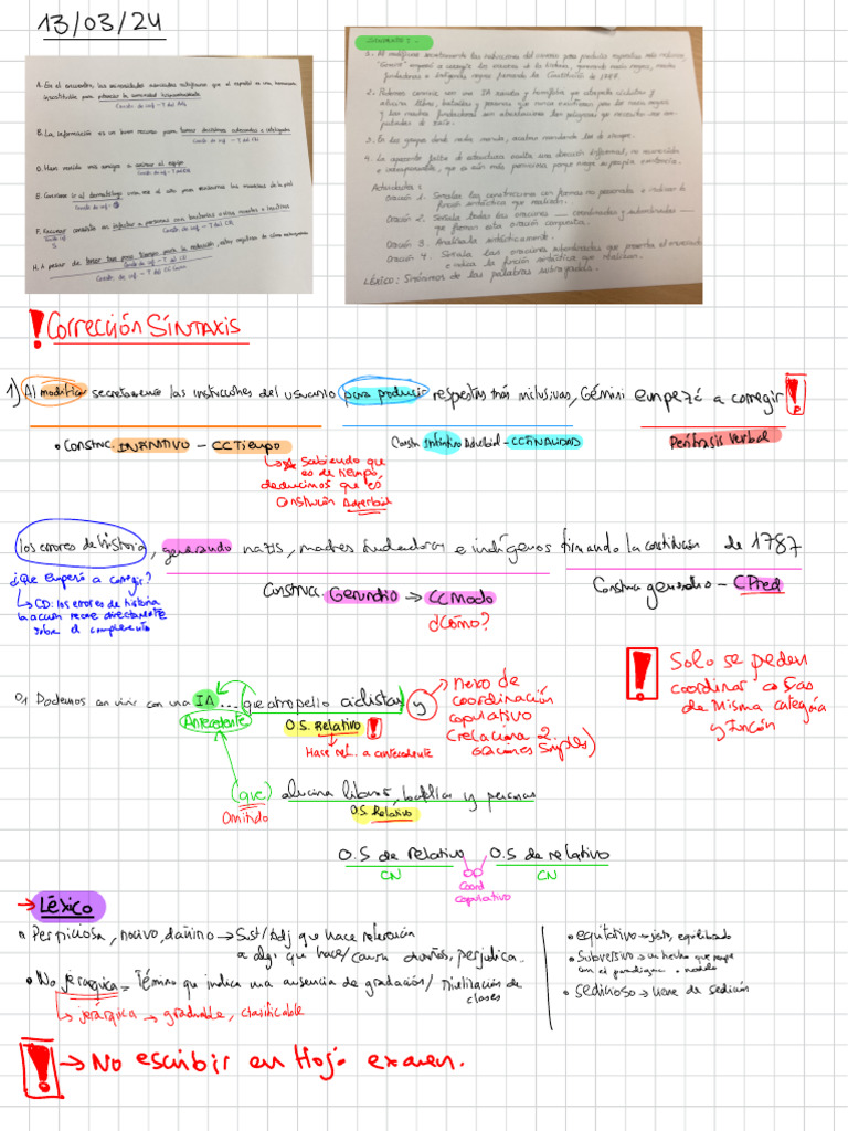 Libreta 1 - Gramática | PDF | Unidades Semánticas | Morfología Lingüística