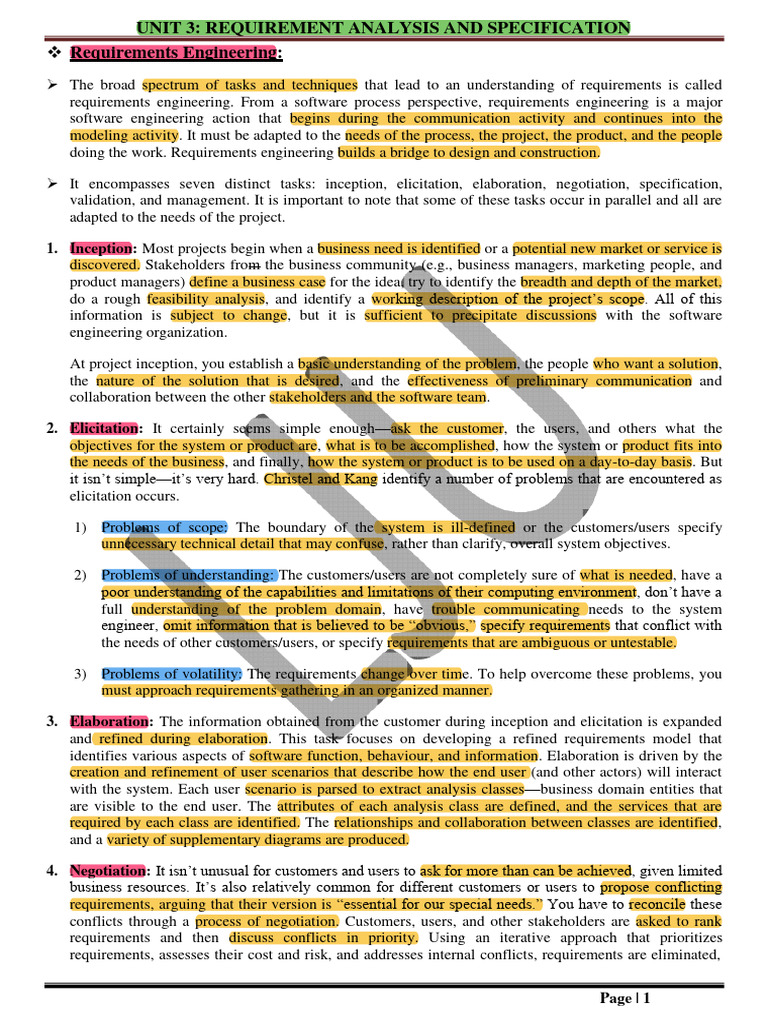 Software Requirements Engineering | PDF | Feasibility Study | Specification (Technical Standard)