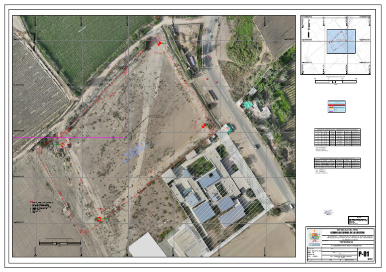 PLANO PERIMETRICO SEGUN TOPOGRAFIA - HOSPITAL VIRU-P-01 | PDF