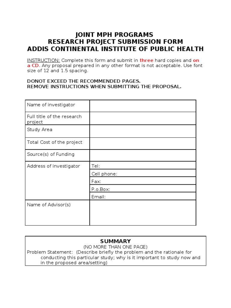 Research Proposal Writing Format | Download Free PDF | Thesis ...
