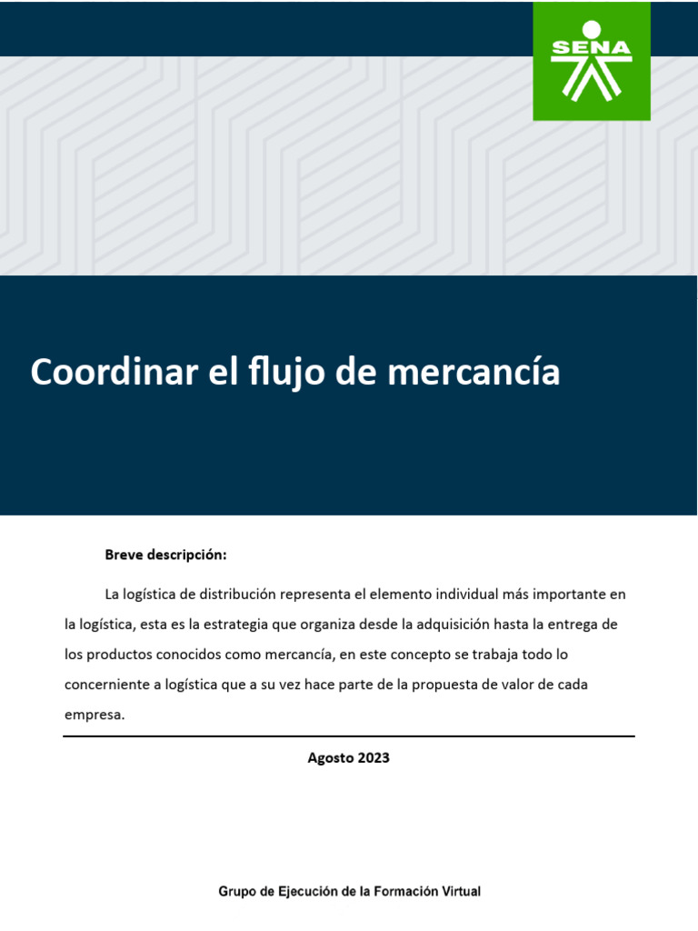 Coordinar El Flujo de Mercancia | Descargar gratis PDF | Logística ...