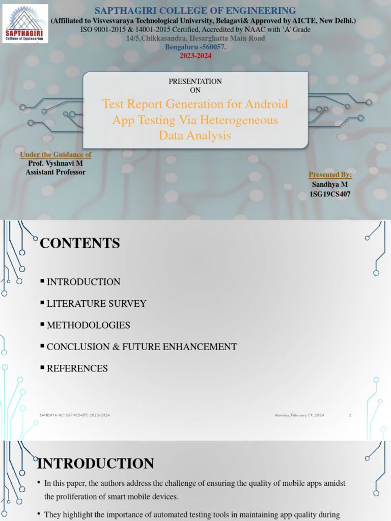 Tech SEMINAR | PDF | Mobile App | Android (Operating System)