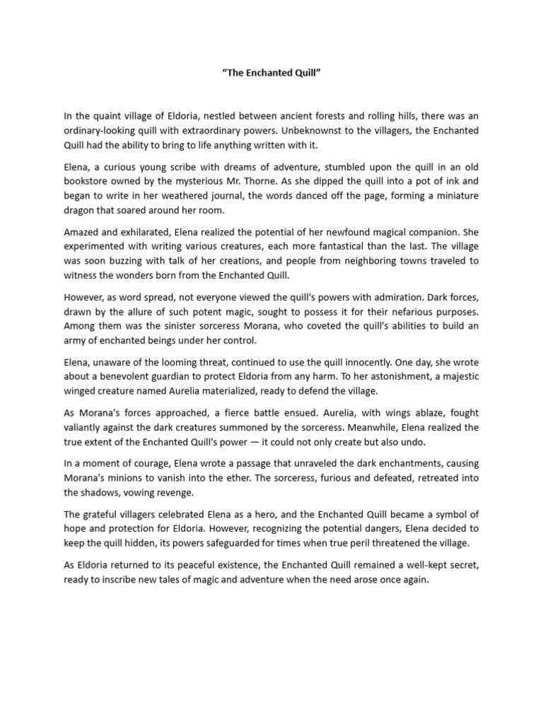 The Enchanted Quill | PDF