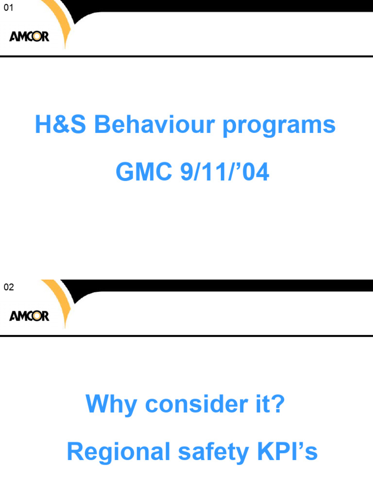 Safety Behavior Programs Overview | PDF | Audit | Business