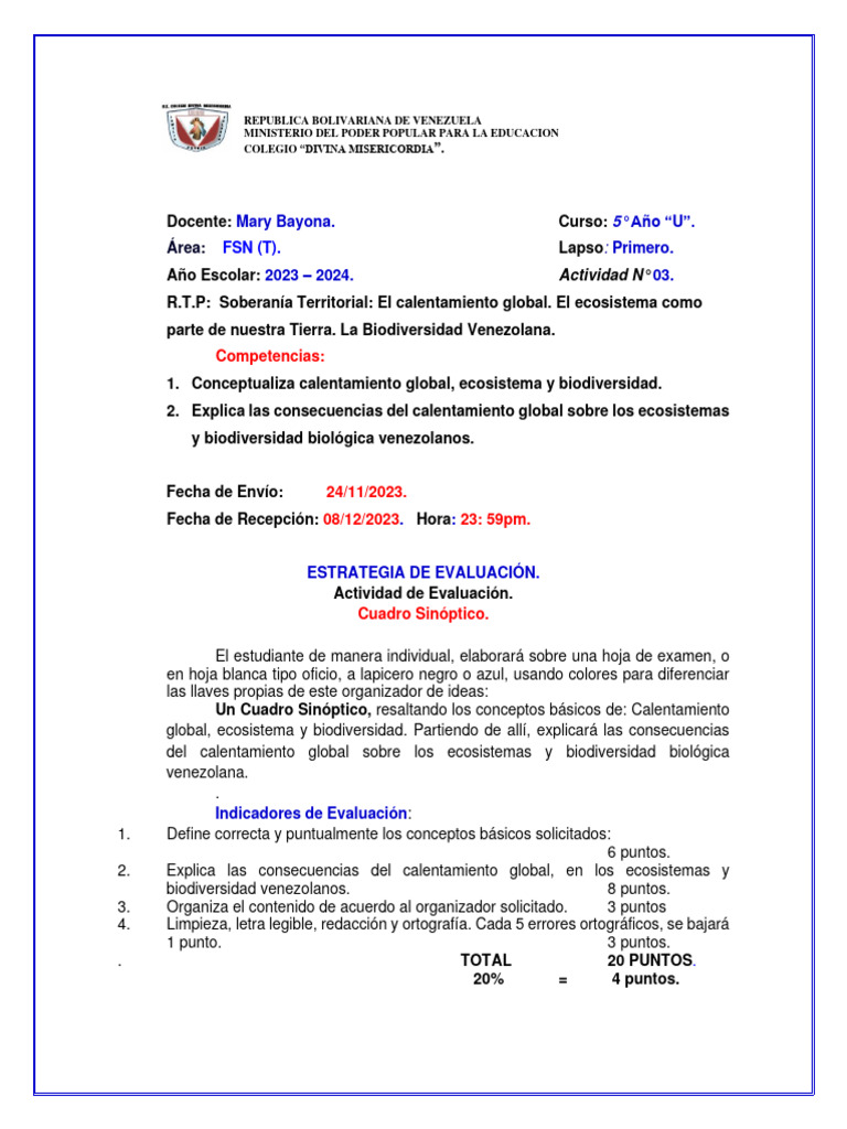 3° Evaluacion FSN 5° Año | PDF | Estudios de idiomas extranjeros