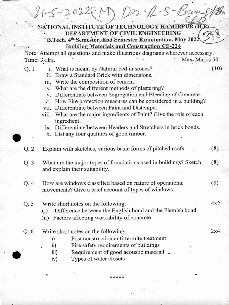 BMC Pyq End Sem 2022 | PDF | Home & Garden | Art