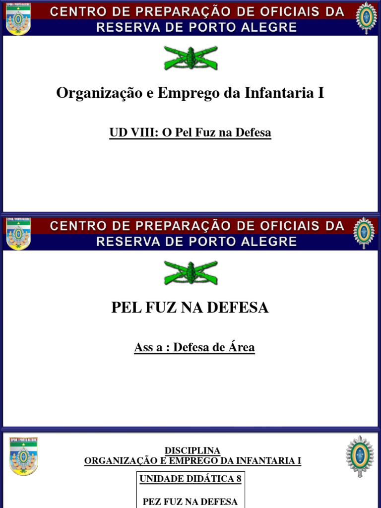 UD 8 O Pel Fuz Na Defesa - Ass A. Def de Área | PDF | Infantaria ...