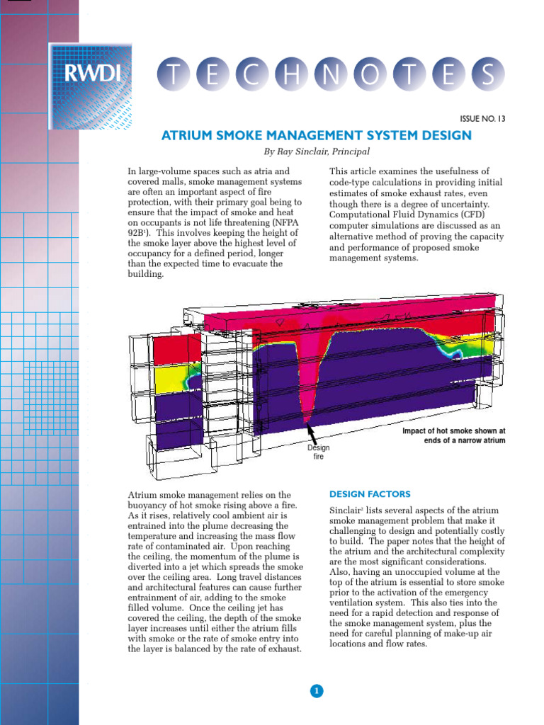 Atrium Smoke Management System Design | Download Free PDF ...