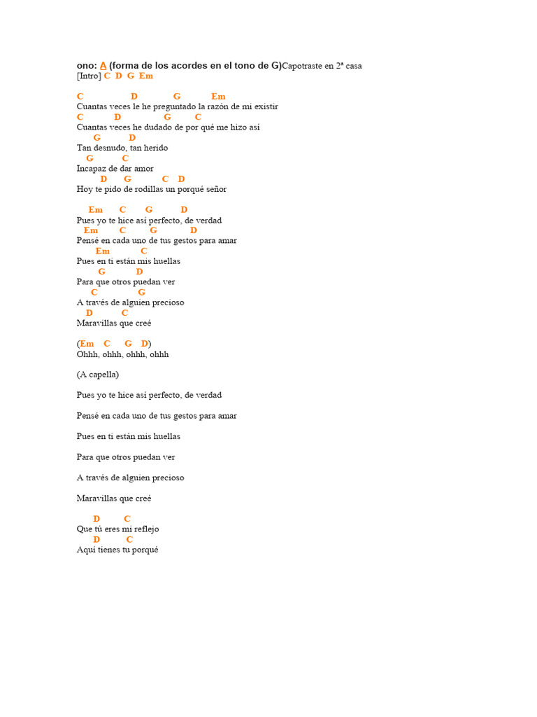 En Ti Perfecto ACORDES | PDF | Hogar, jardinería y bricolaje