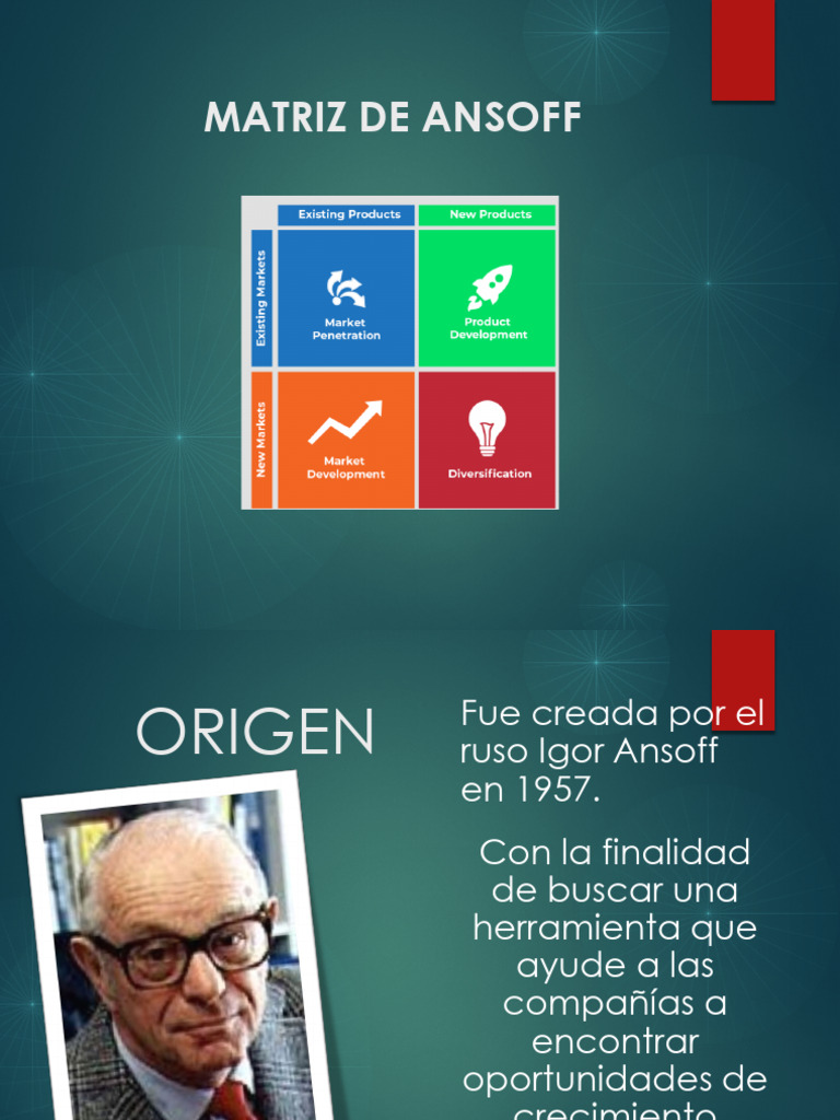 Matriz de Ansoff | PDF | Producto (Negocio) | Mercado (economía)