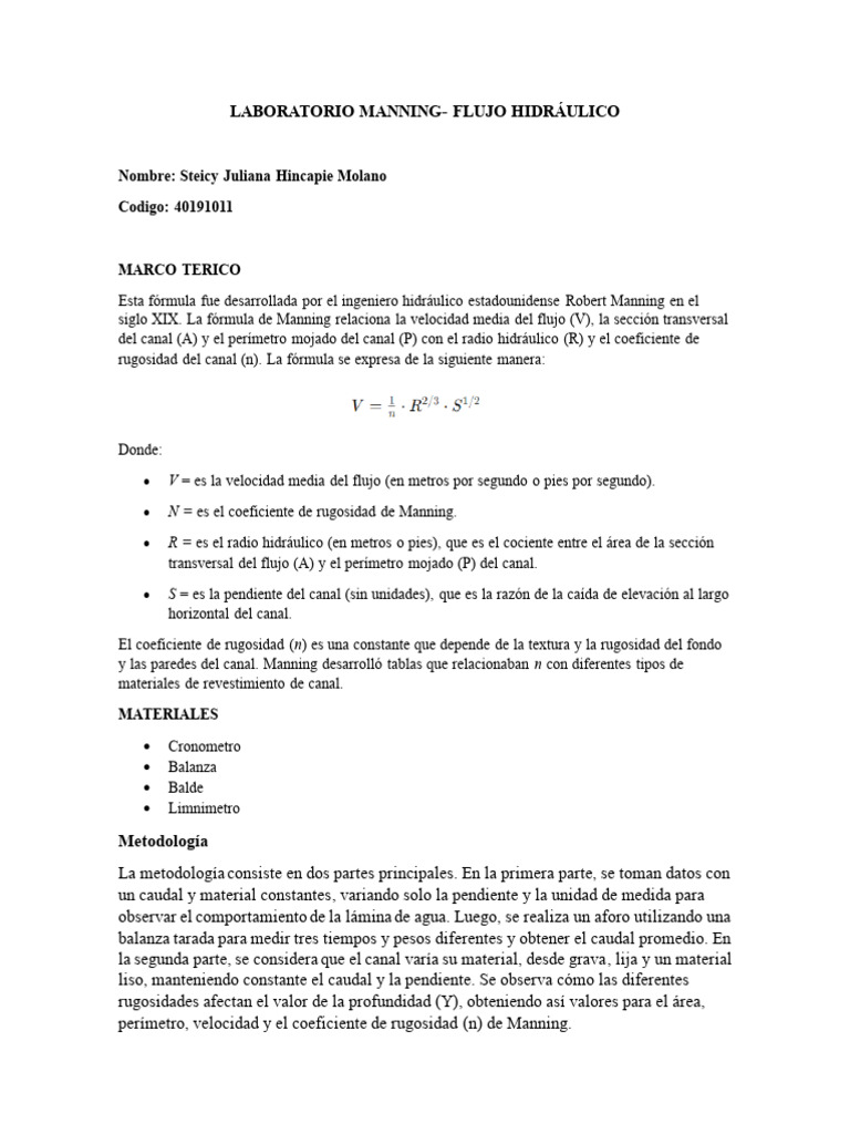 Taller de Laboratorio Manning - Steicy Hincapie | PDF | Descarga ...