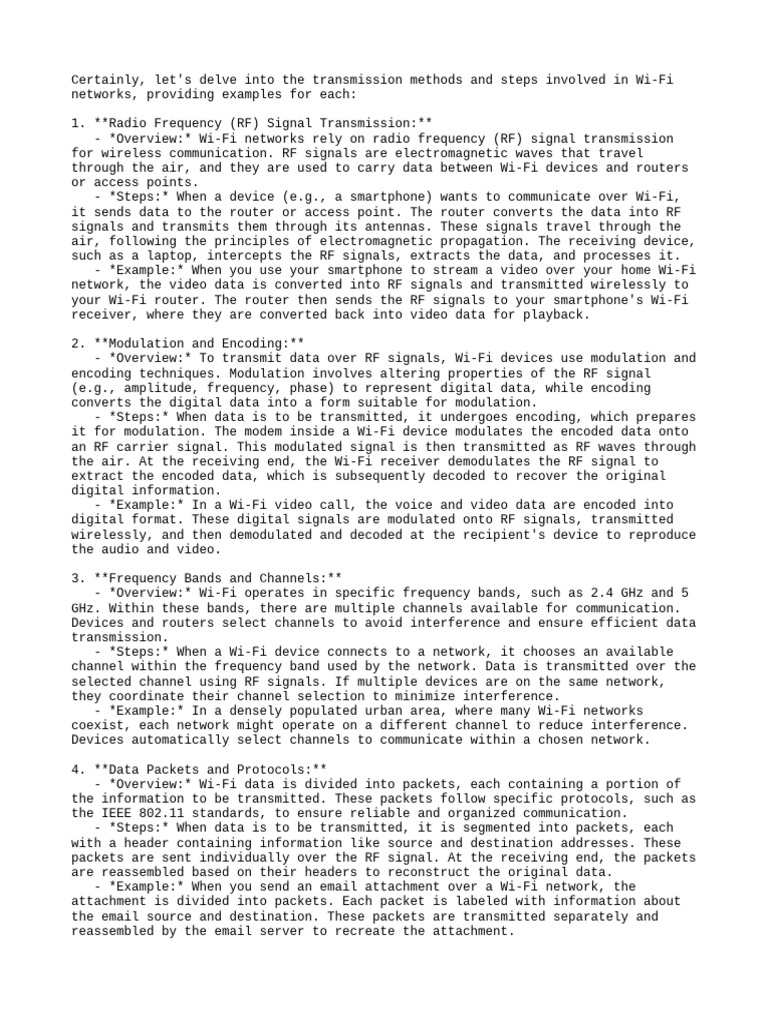 How Wifi Is Transmitted | PDF | Wi Fi | Modulation