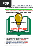 MAT PP1 KCSE 2025 TOP PREDICTION CYCLES | PDF | Area