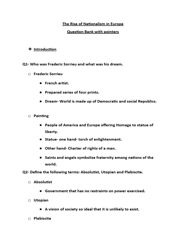 The Rise of Nationalism in Europe Pointers | PDF | Balkans | German Empire