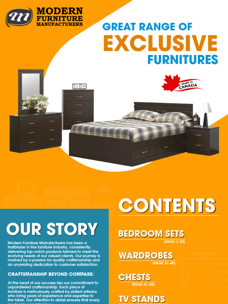Exclusive Bedroom Furniture Catalogue | PDF | Bedroom | Chest Of Drawers