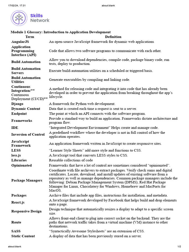 Introductuin To App Development | PDF | Software Framework | Java Script