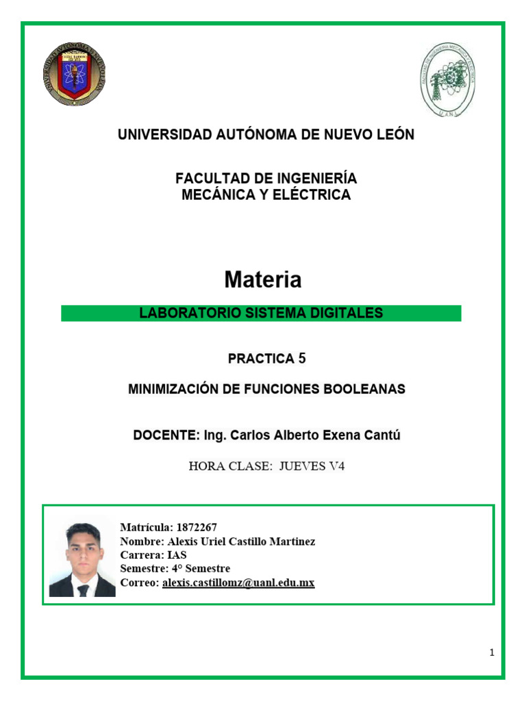 Practica 5 | PDF | Puerta lógica | Ingeniería