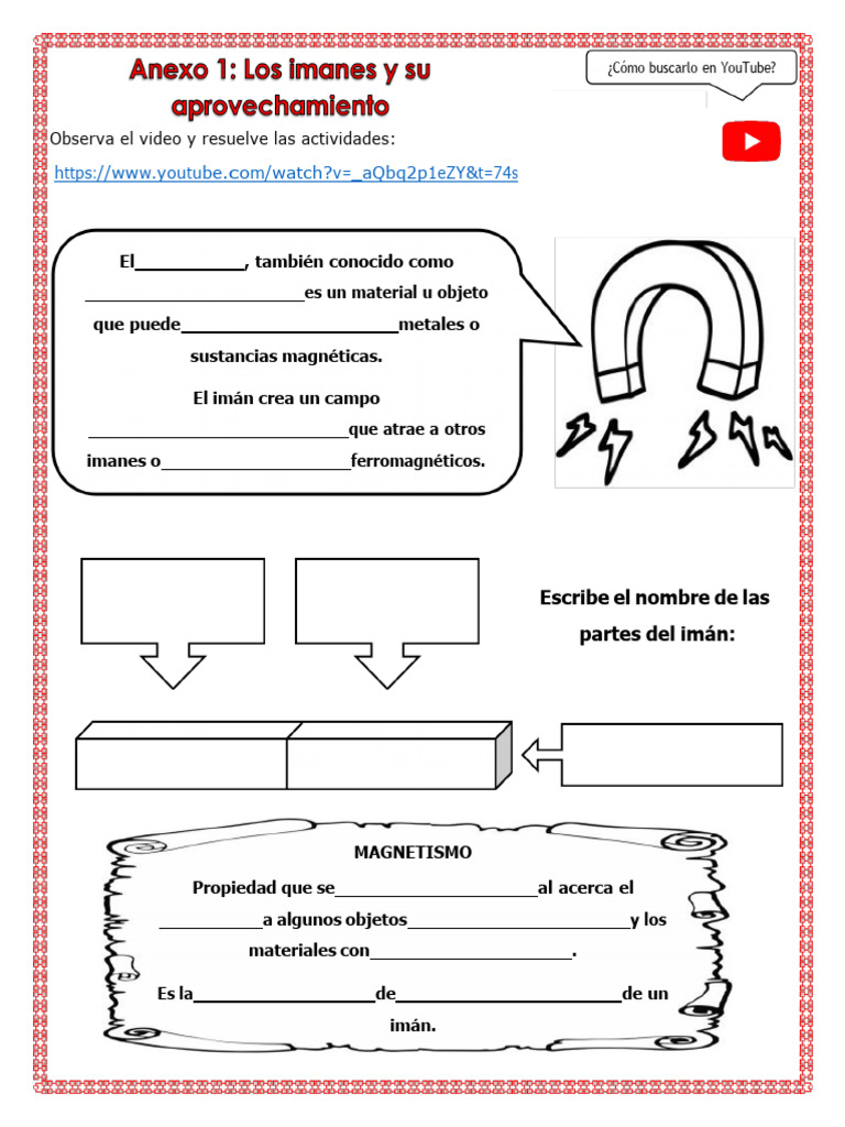 5° Cuadernillo de Actividades (Anexos) | PDF | Imán | Magnetismo