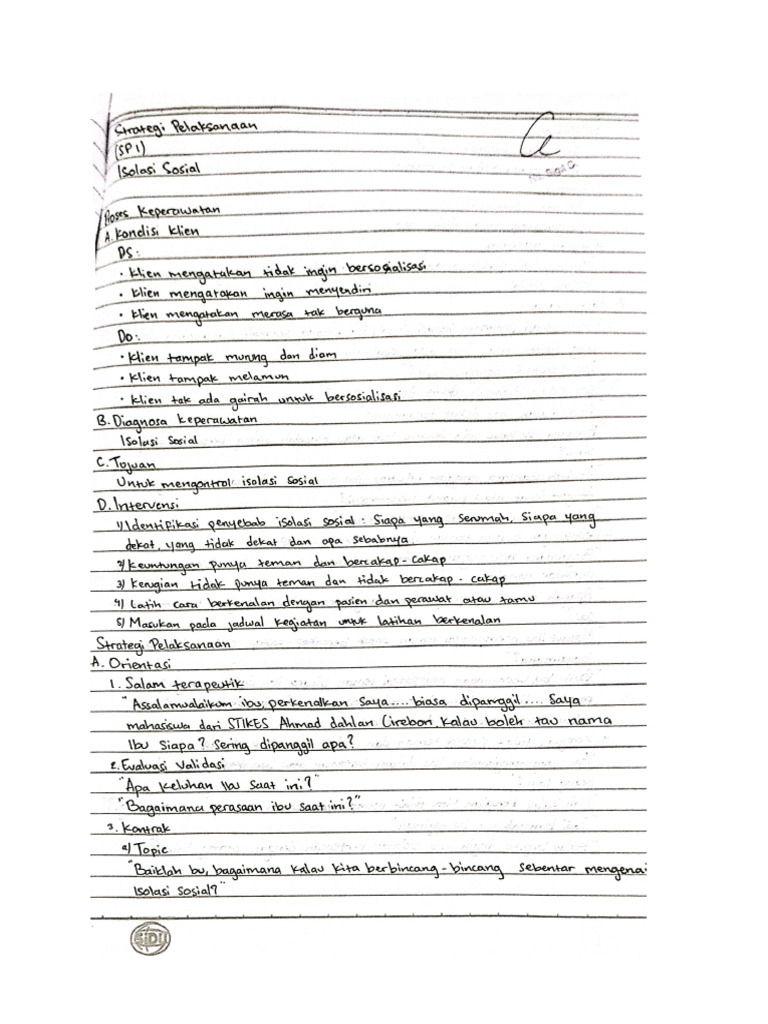 LP, SP, Resume & Askep (Adrian Dwiyanto) | PDF