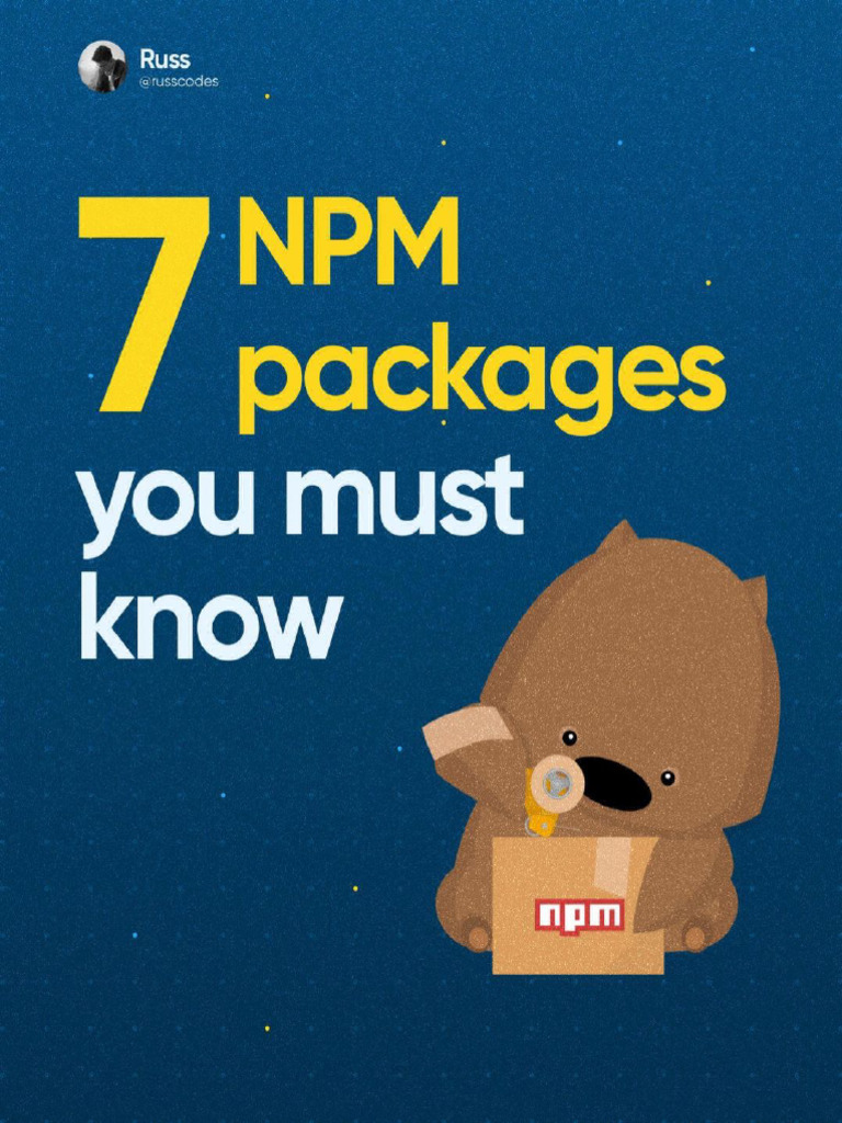 7 Amazing NPM Packages | PDF