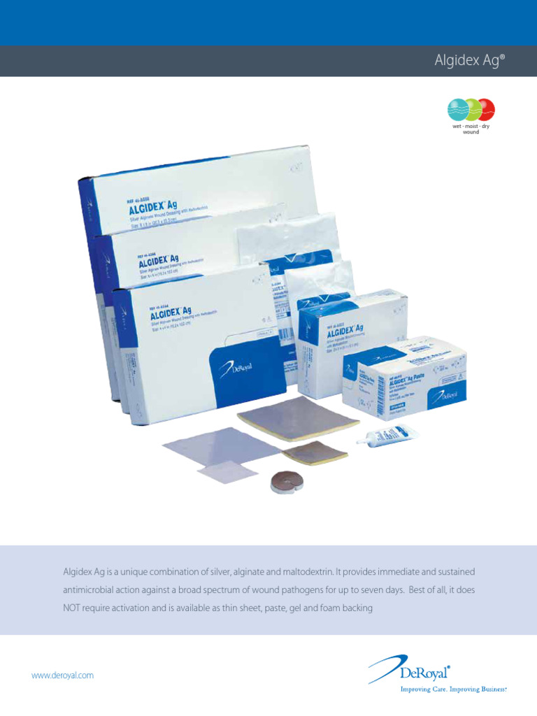 1 Catalogo Familia Algidex DeRoyal | PDF | Wound | Medical Specialties