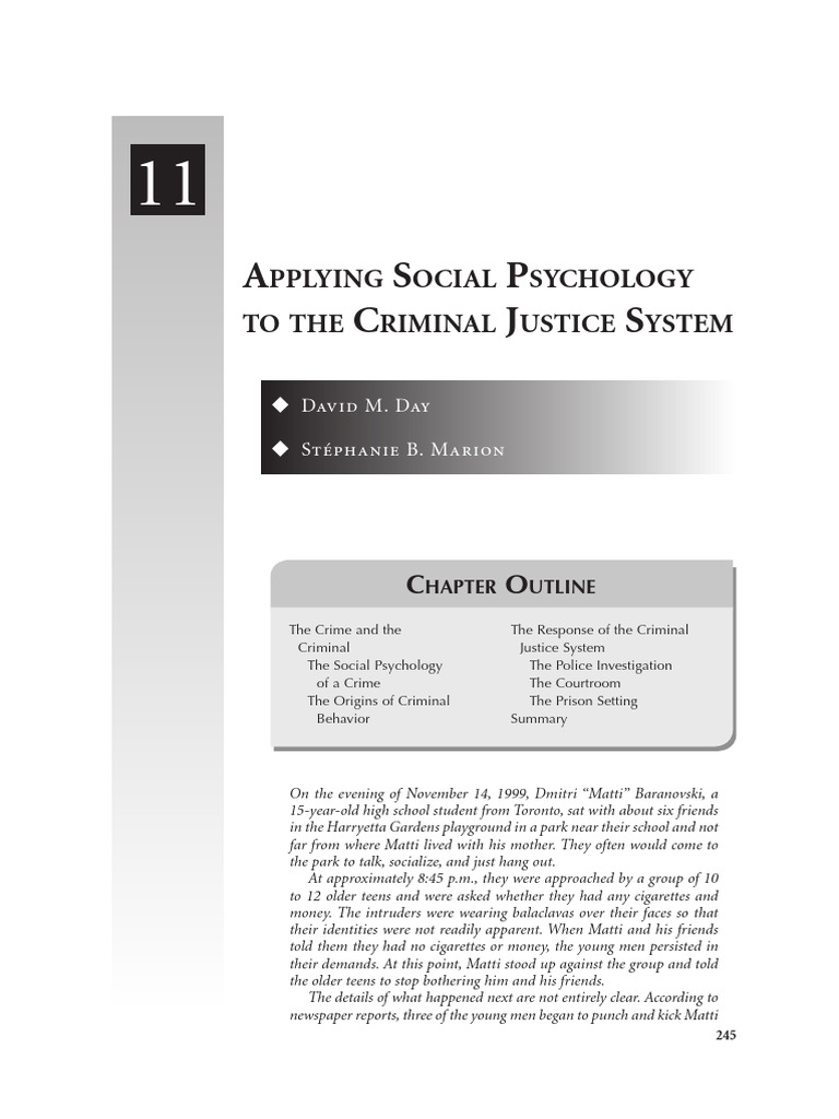 24-Appying Soc Psy 2 Cri Jus Sys | PDF | Juvenile Delinquency ...
