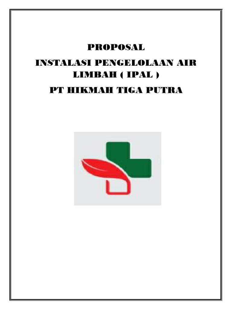 Proposal Ipal PT Hikmah Tiga Putra | PDF