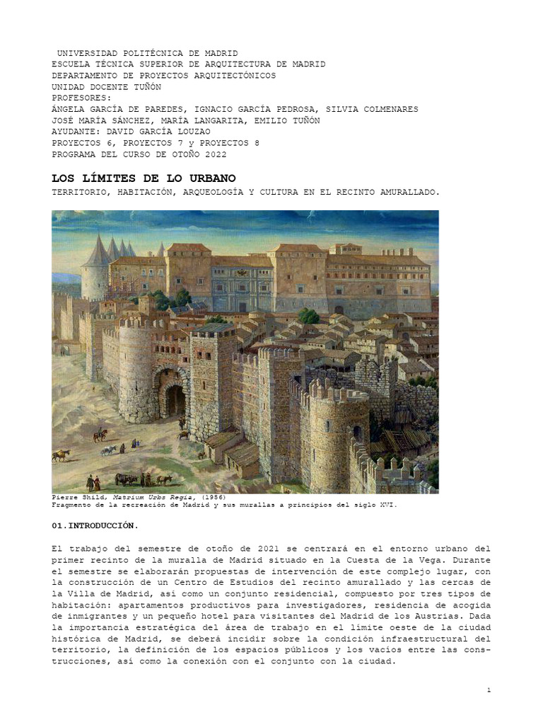 Tunon. Enunciado Otono 2022 Final | PDF | Madrid