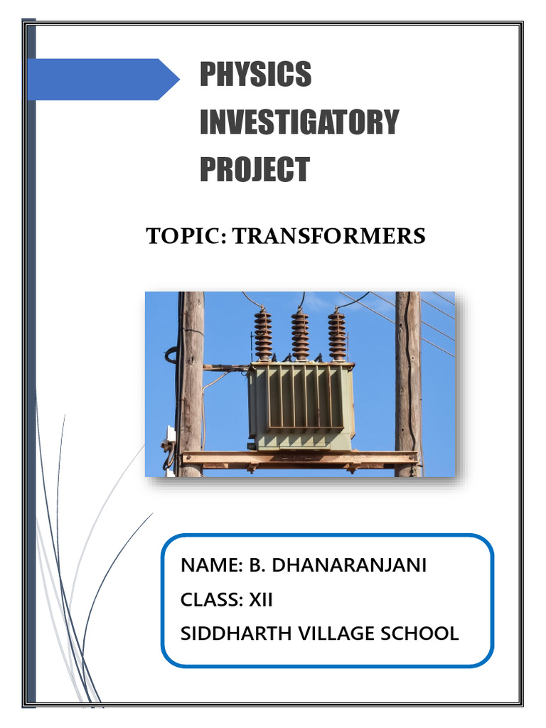 Phy - Transformers | PDF | Transformer | Alternating Current