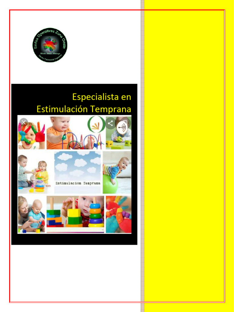 Cuadernillo Estimulacion Temprana | PDF | Memoria | Aprendizaje