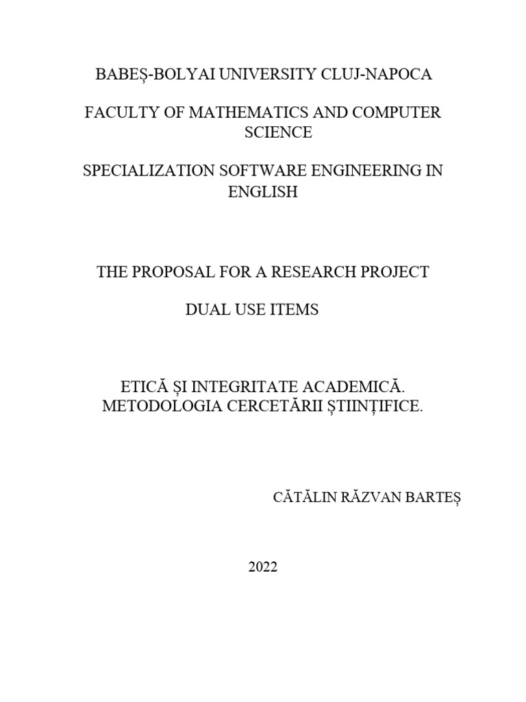 Dual Use Items Bartes-Catalin-Razvan | PDF | European Union