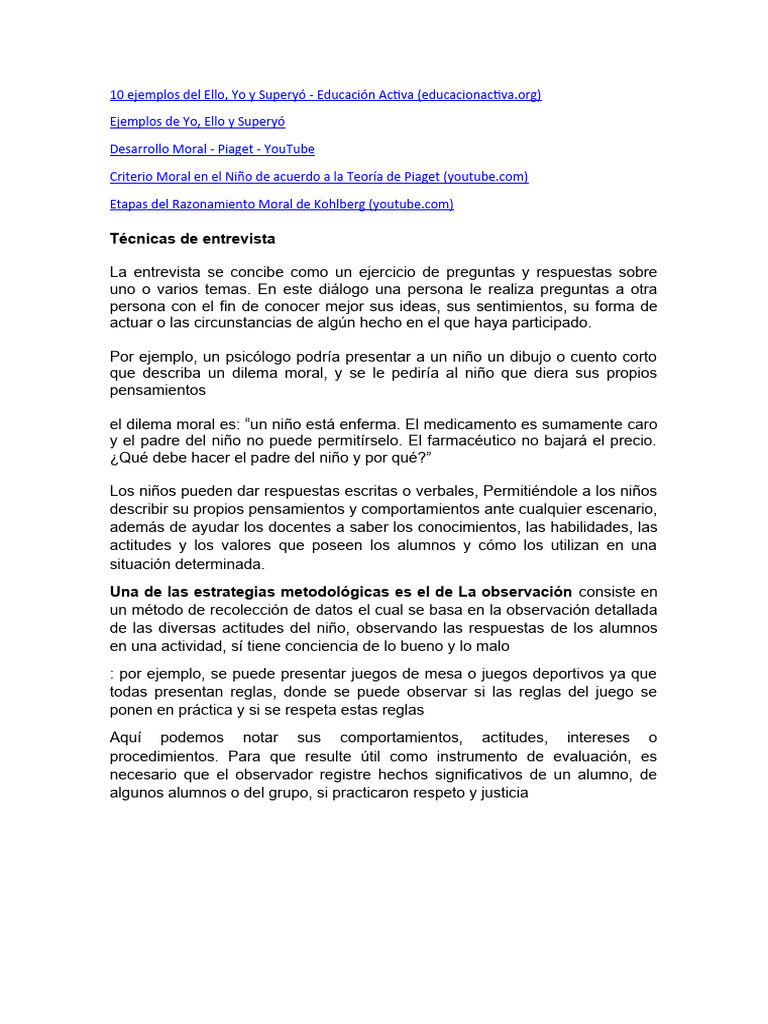 Ejemplos de Ello, Yo y Superyó | PDF | Crecimiento personal y ...