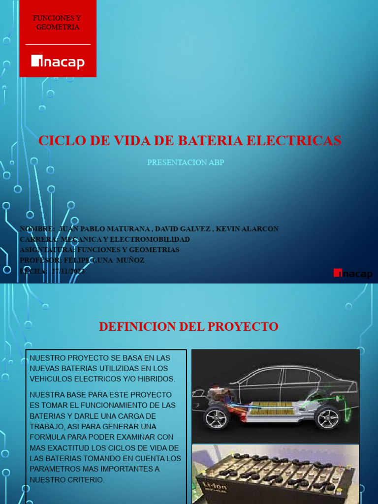 Ciclo de Vida de Baterías Eléctricas | PDF | Electricidad | Ingenieria Eléctrica