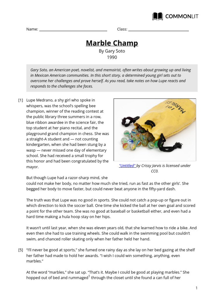 Marble Champ-Student | PDF | Mystery, Thriller & Crime Fiction