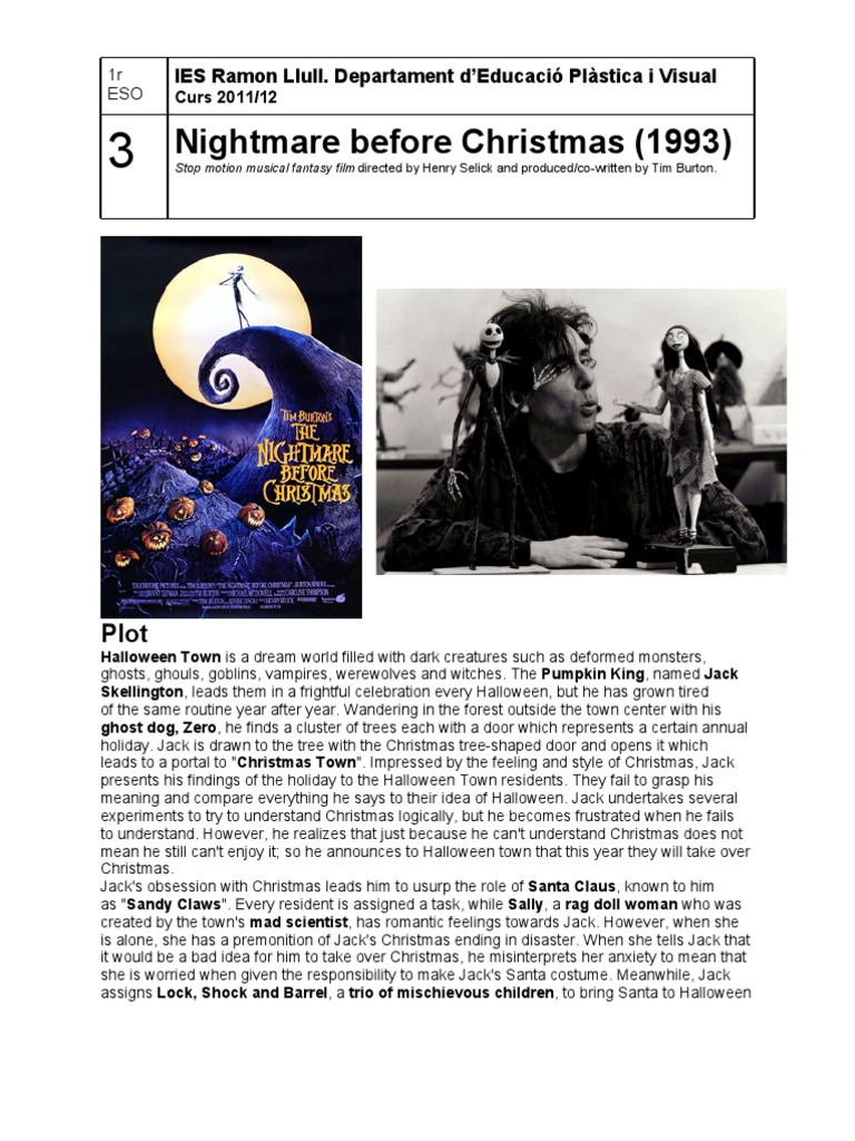 Nightmare Before Christmas | PDF | Christmas | Leisure