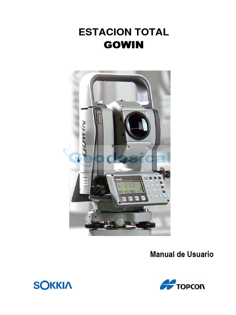 Topcon Manual Estacion Total Gowin TK 202 Es | PDF | Medición | Agrimensura