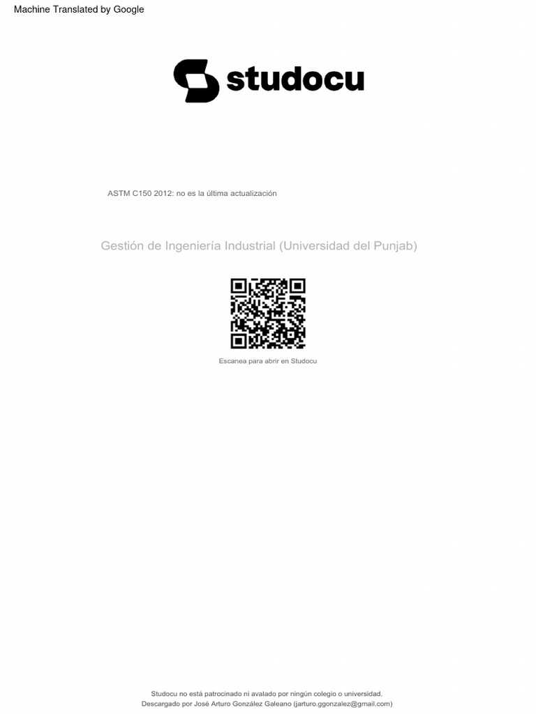 Astm c150 12 | Descargar gratis PDF | Cemento | Hormigón