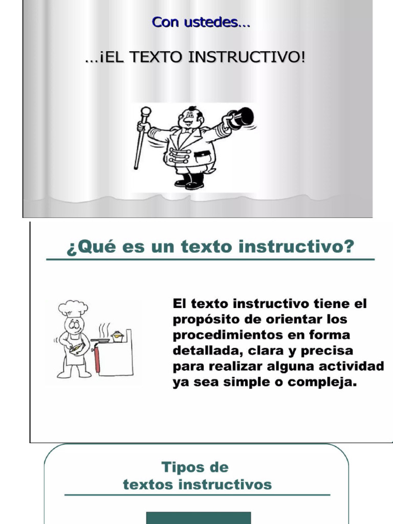 Textos Instructivos | PDF