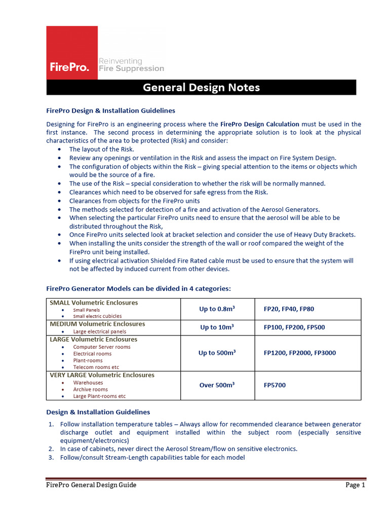 FP Design Guide General | PDF | Risk | Aerosol