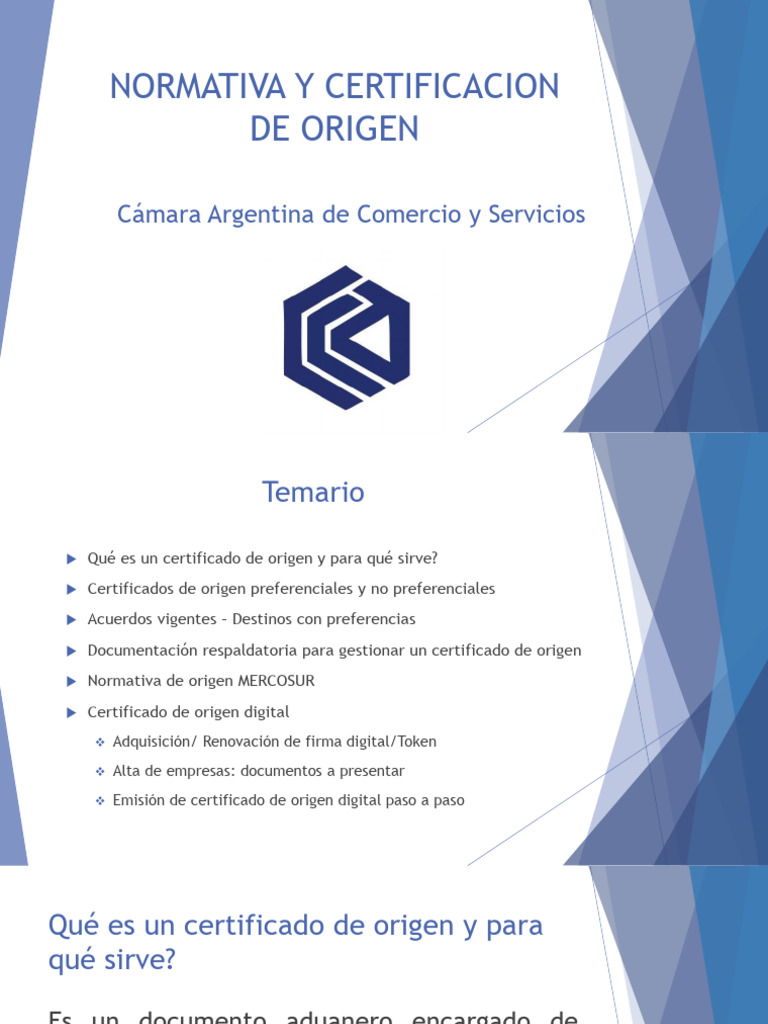 Certificación de Origen en Mercosur | PDF | El comercio internacional ...