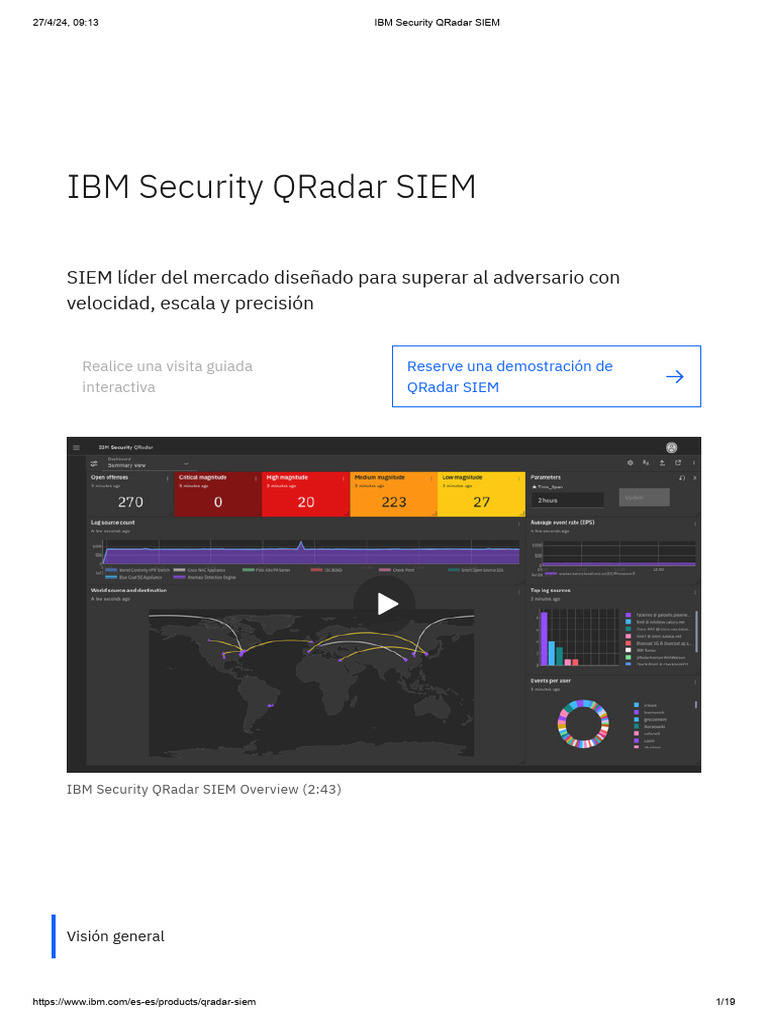 IBM Security QRadar SIEM | PDF | Inteligencia artificial | Inteligencia (IA) y semántica