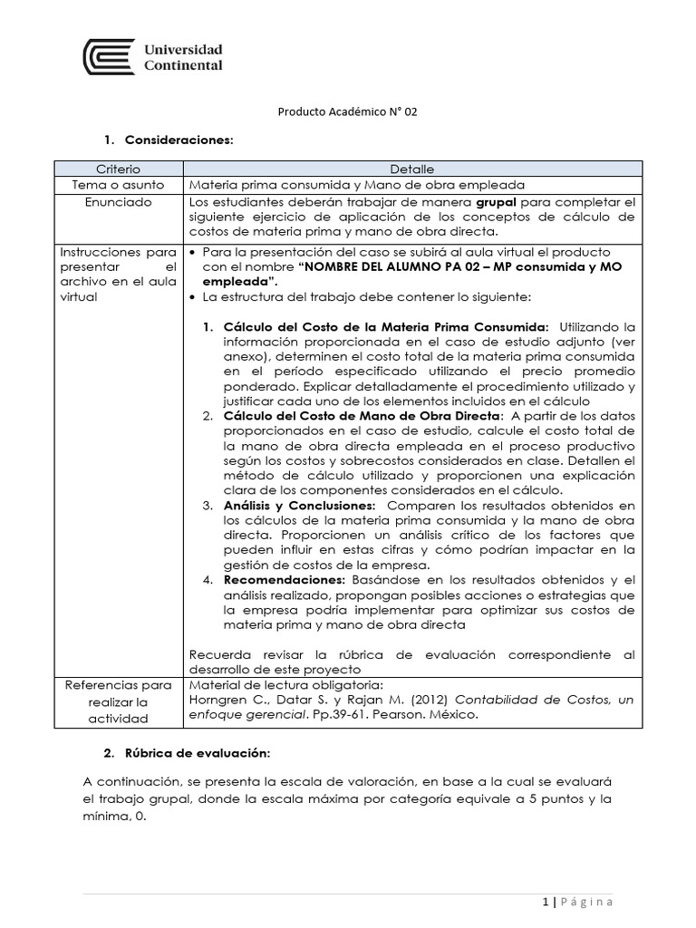 Producto Académico 02 - 202410 | PDF | Business