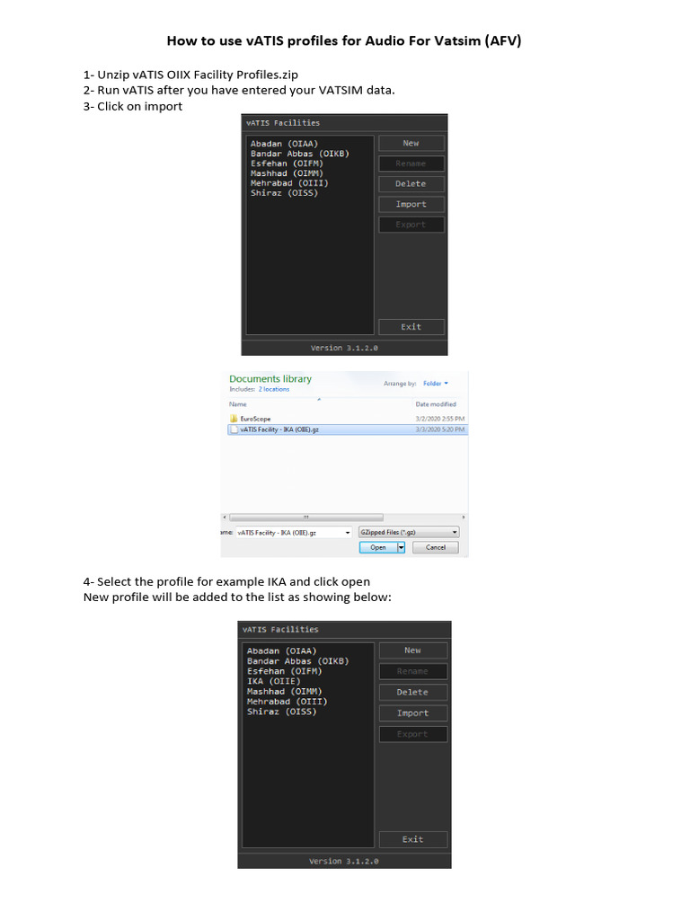 How To Use vATIS Profiles For Audio For Vatsim | PDF | Computers