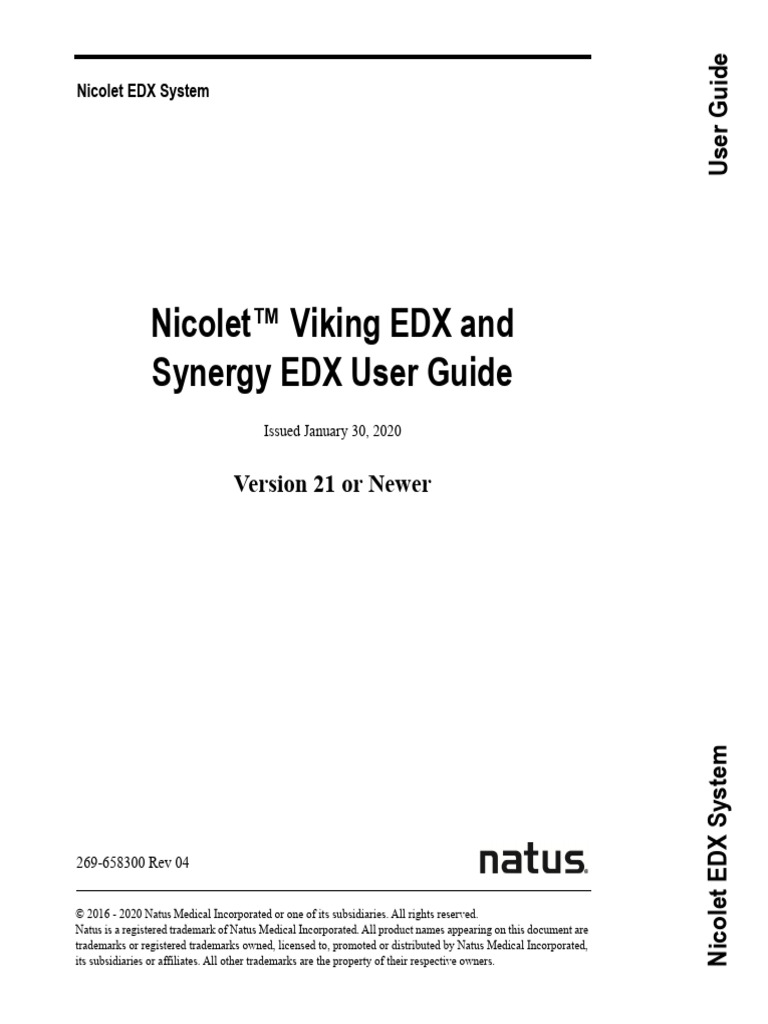 Nicolet Viking Edx | PDF | Electromyography | Electronic Waste