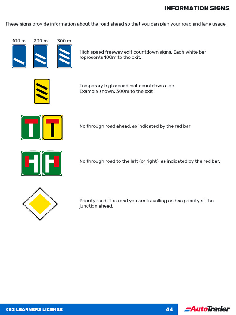 3 Information and Guidance Signs | PDF | Road | Controlled Access Highway