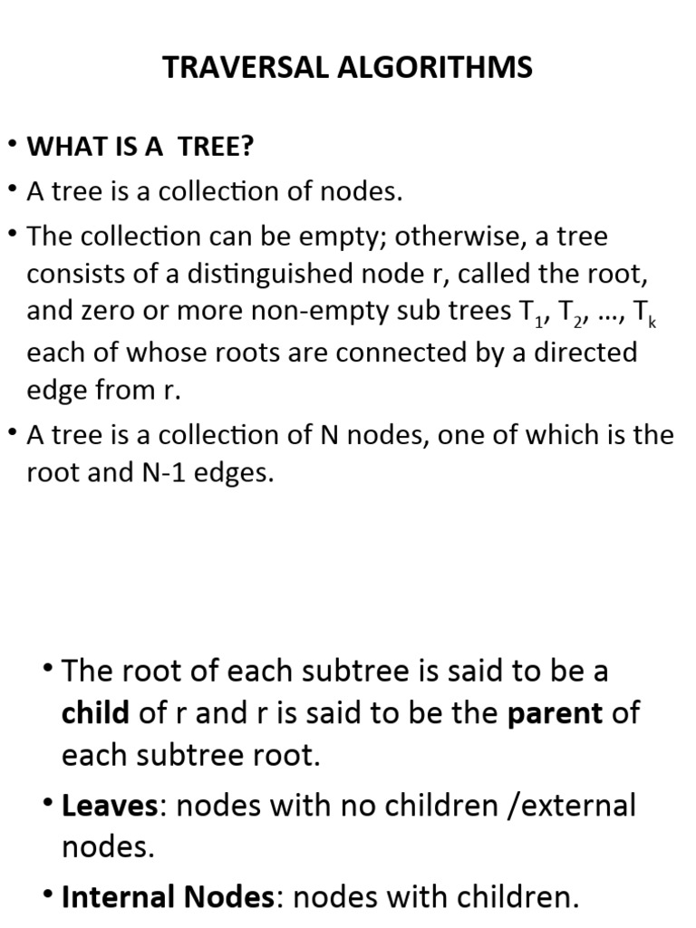 Traversal Algorithms | PDF | Algorithms | Algorithms And Data Structures Traversal Algorithms | PDF | Algorithms | Algorithms And Data Structures