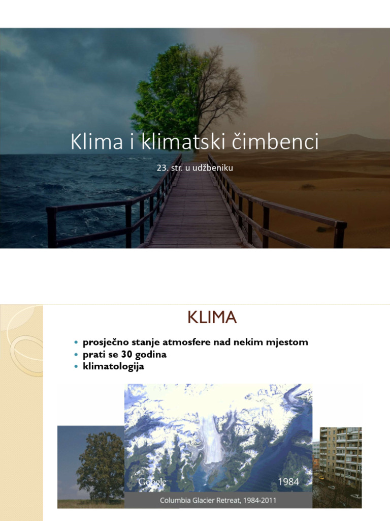 Klima I Klimatski Čimbenici | PDF