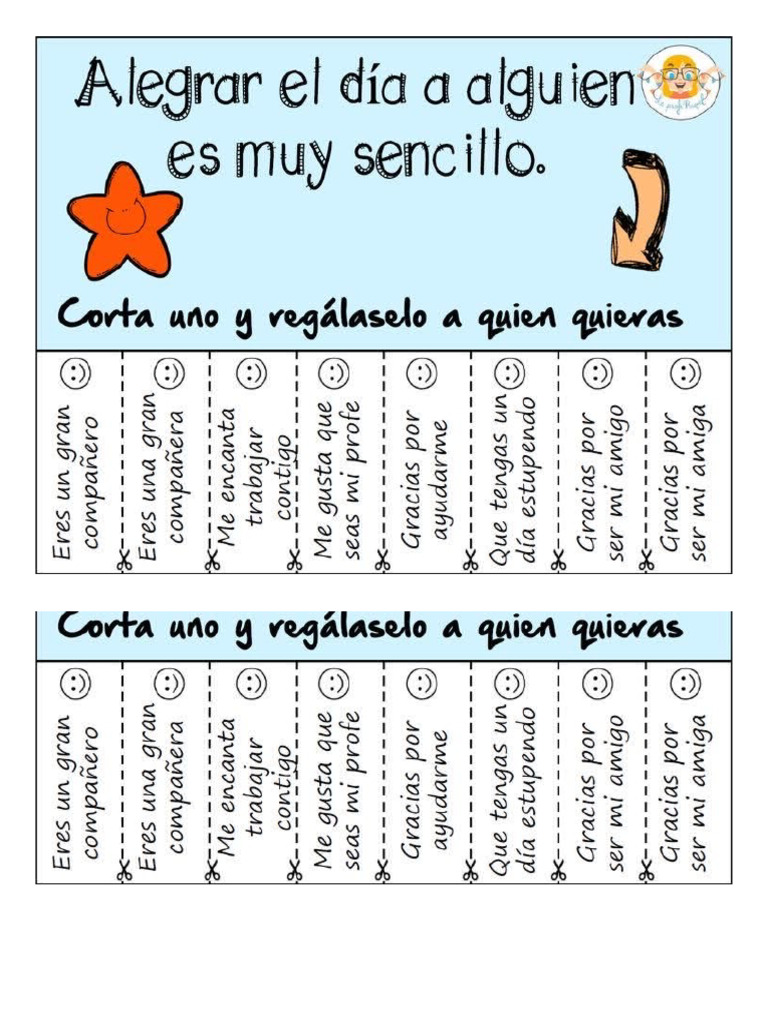 Mensajes Positivos Sala de Clases | PDF