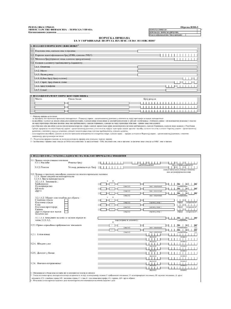 Obrazac PPI 3 2018 | PDF